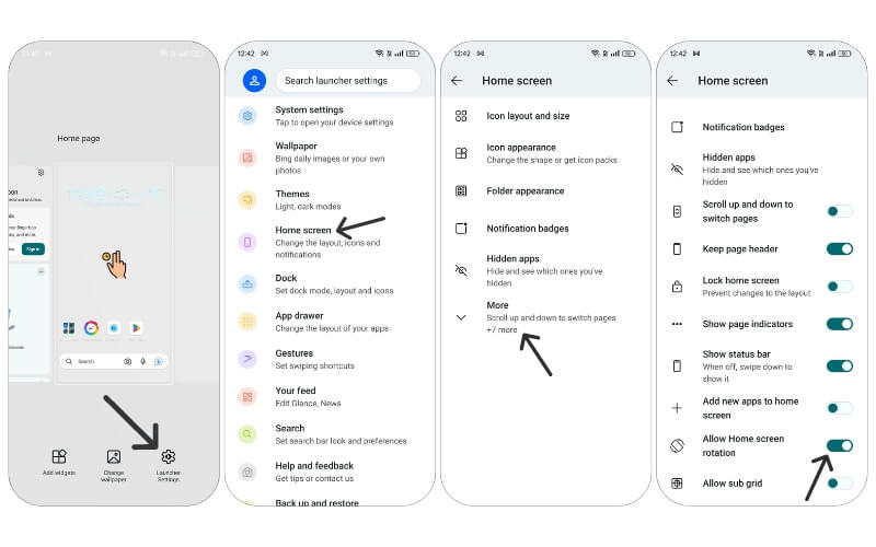 How to Enable Auto-Rotate on Android Homescreen - TechPP