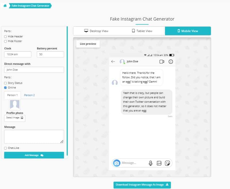 How to Make Fake Instagram DM Chats: Top 5 Apps & Websites - TechPP