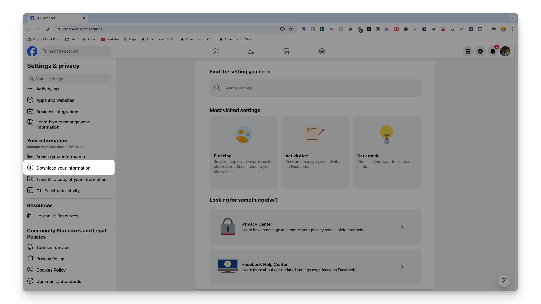 How to Download Your Data from Facebook, Google, Apple, and Others - TechPP