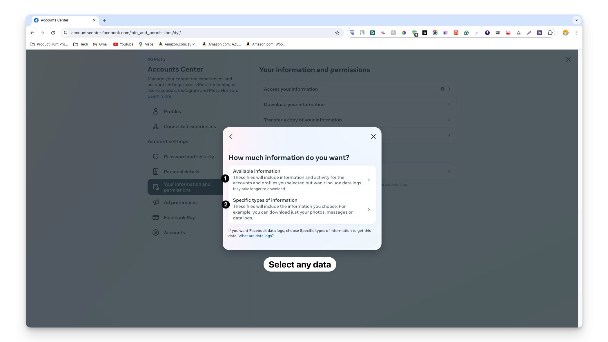 How to Download Your Data from Facebook, Google, Apple, and Others - TechPP