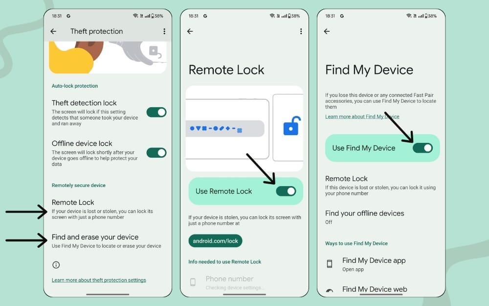 How to Easily Enable Theft Protection on Android - TechPP