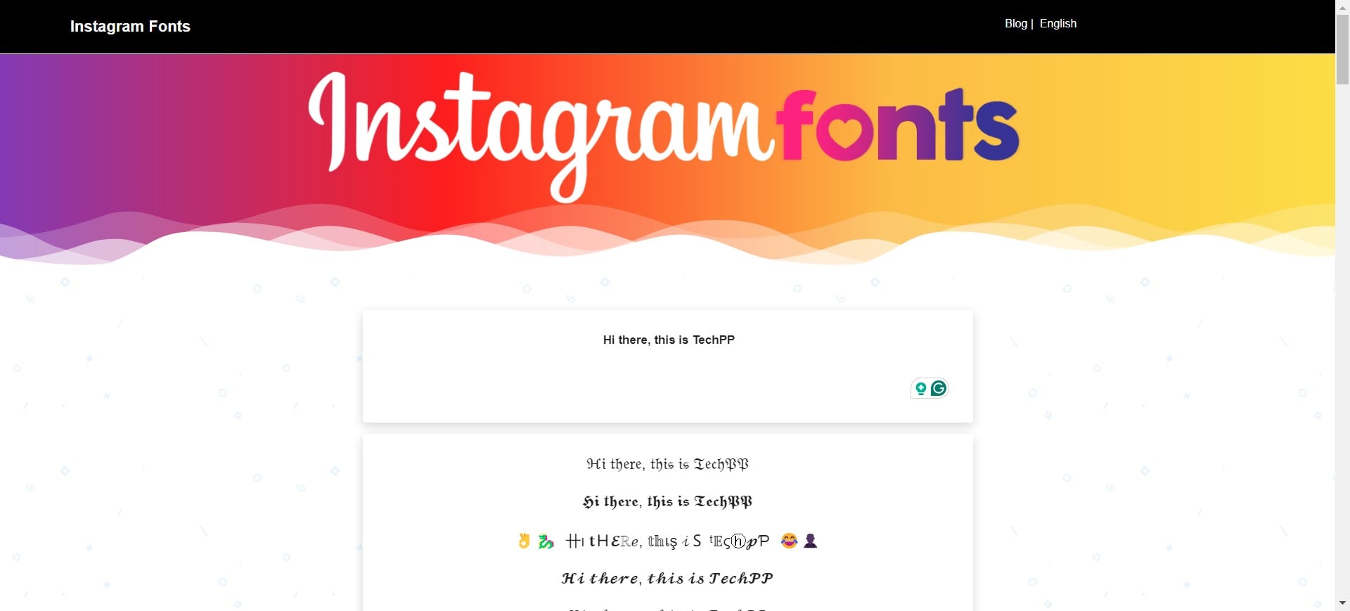 Top 5 Instagram Font Generators for Bio, Captions or Comments - TechPP