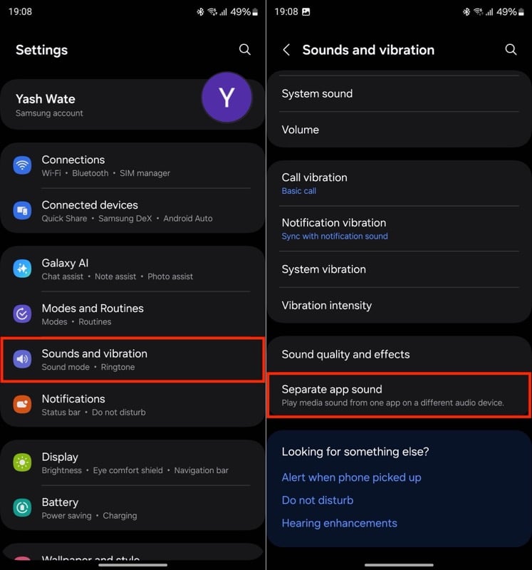 How to Use Separate App Sound on Samsung Phones to Control Audio Output ...