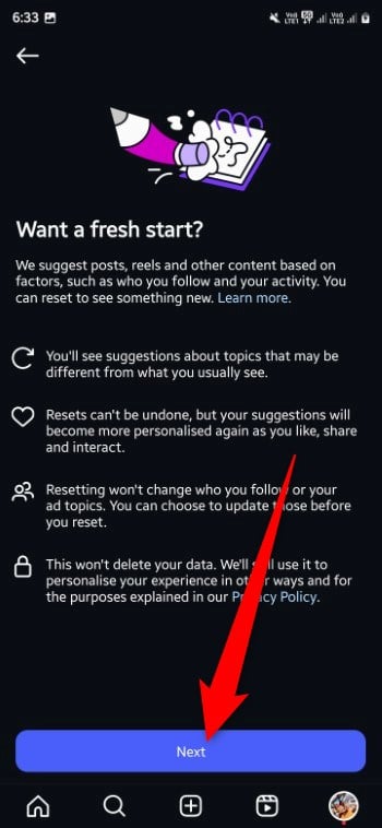 How to Reset Instagram Feed and Start Afresh - TechPP