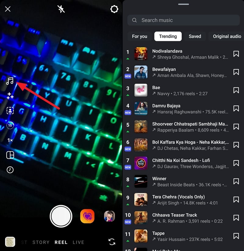 7 Easy Ways to Find Trending Audio for Instagram Reels - TechPP