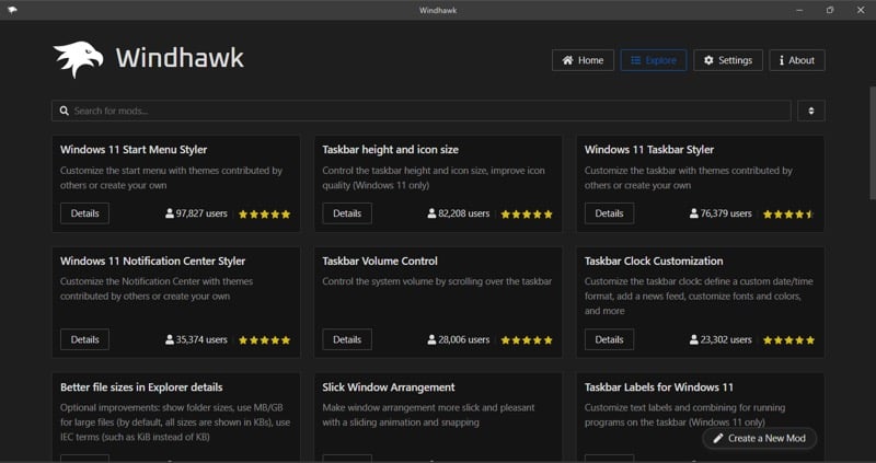 Download Windhawk: The Ultimate Windows Customization Tool