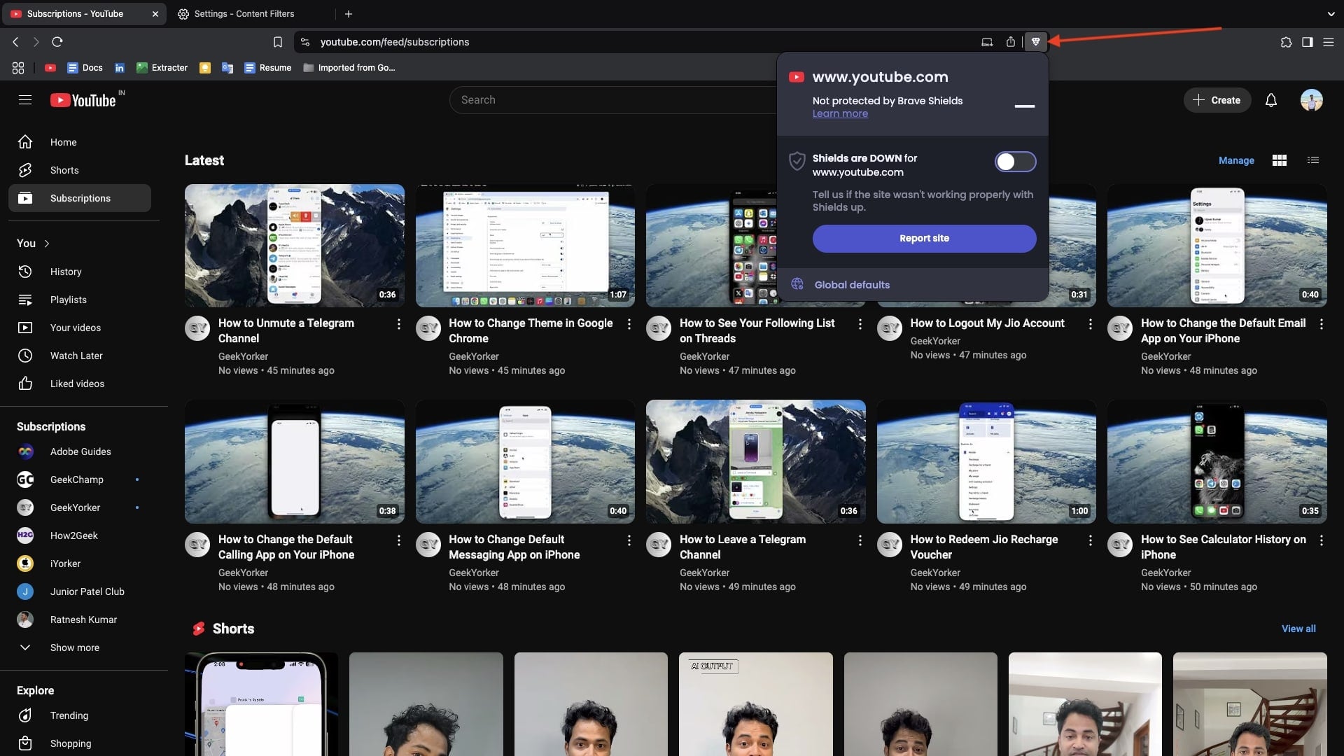 How to Fix Ad Blockers are Not Allowed on YouTube in Brave - TechPP